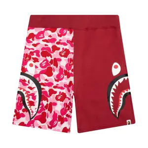 A BATHING APE Abc Camo Side Shark Sweatshorts