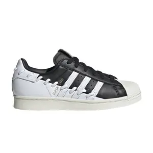 Adidas Superstar Stitched Sneakers Black