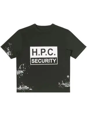 Heron Preston Security Logo-print Cotton T-shirt - Black