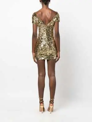ATU BODY COUTURE Off-shoulder Sequin Mini Dress