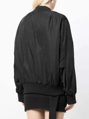 B+AB Baseball-collar Zip-up Bomber Jacket