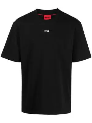 Hugo Logo-print Cotton T-shirt - Black