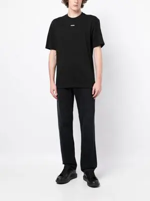 Hugo Logo-print Cotton T-shirt - Black