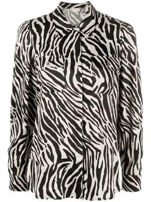 Liu Jo Zebra-print Satin Shirt