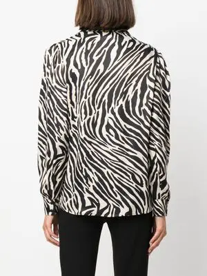 Liu Jo Zebra-print Satin Shirt