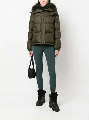 YVES SALOMON Logo-patch Padded Jacket