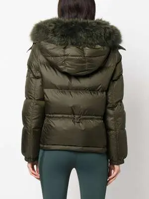 YVES SALOMON Logo-patch Padded Jacket