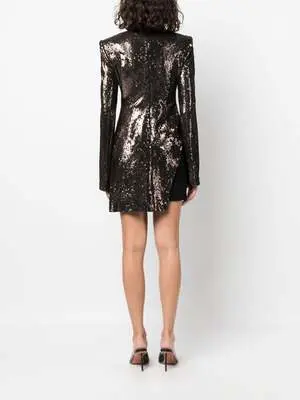 GENNY Sequin-embellished Layered Minidress