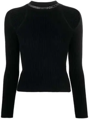 Gcds Rhinestone-embellished Knitted Top