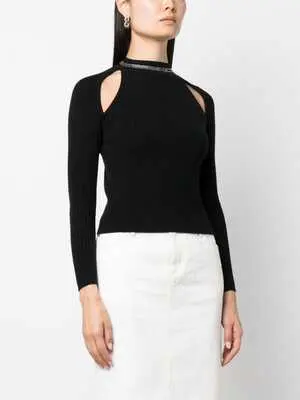 Gcds Rhinestone-embellished Knitted Top