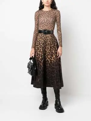 Valentino Garavani Animalier-print Jersey Bodysuit