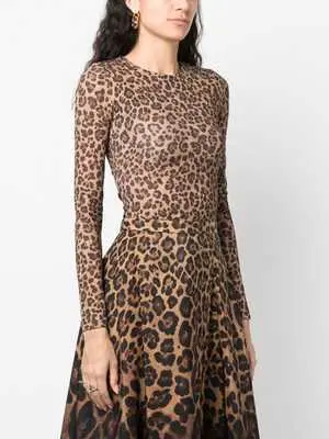 Valentino Garavani Animalier-print Jersey Bodysuit
