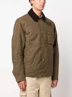 BARBOUR INTERNATIONAL Logo-patch Cotton Shirt Jacket