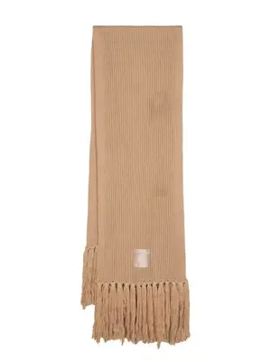 Patrizia Pepe Ribbed-knit Wool Scarf