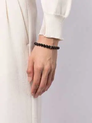SYDNEY EVAN 14kt Yellow Gold Hypersthene Bead Bracelet