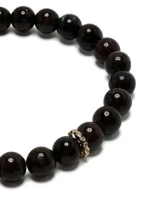 SYDNEY EVAN 14kt Yellow Gold Hypersthene Bead Bracelet