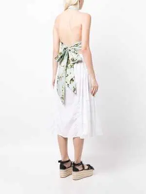 Erdem Luna Floral-print Top - Green