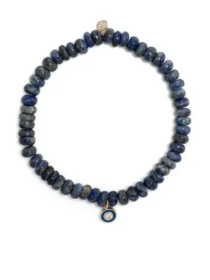 SYDNEY EVAN 14kt Yellow Gold Lapis Lazuli Beaded Bracelet - Blue