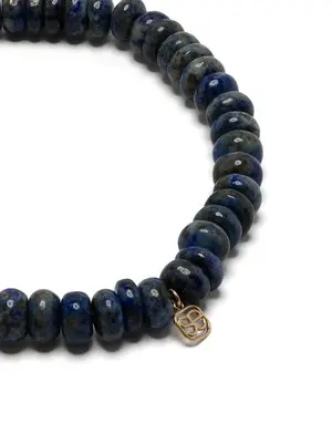 SYDNEY EVAN 14kt Yellow Gold Lapis Lazuli Beaded Bracelet - Blue