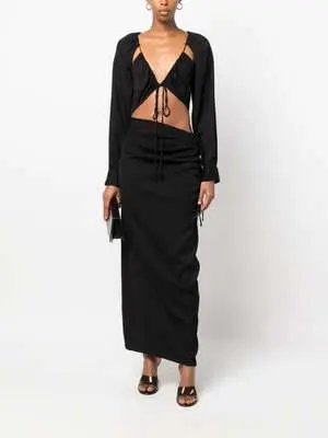 Christopher Esber Cut-out Long-sleeved Dress