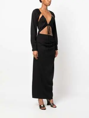 Christopher Esber Cut-out Long-sleeved Dress