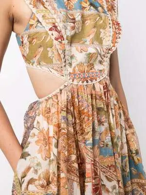 Zimmermann Chintz Floral-print Midi Dress