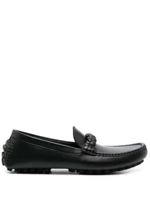 GIANVITO ROSSI Monza Leather Loafers - Black