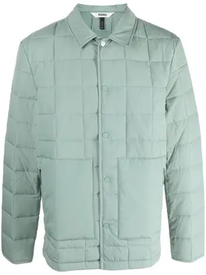 Rains Liner Press-stud Quilted Shirt Jacket
