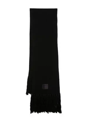 Patrizia Pepe Ribbed-knit Wool Scarf