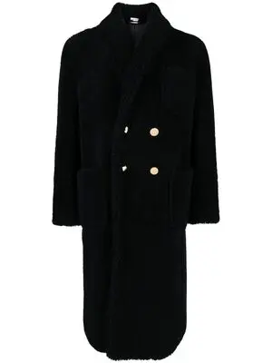 Thom Browne Shearling Double-breasted Button Coat
