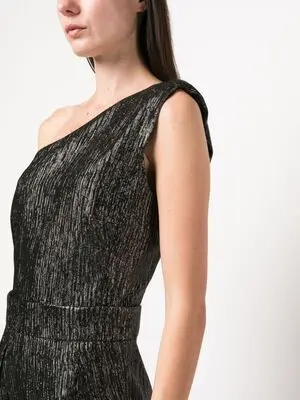 IRO PARIS Iliana Lurex One-shoulder Playsuit
