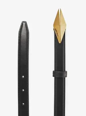 JIMMY CHOO Diamond Leather Belt