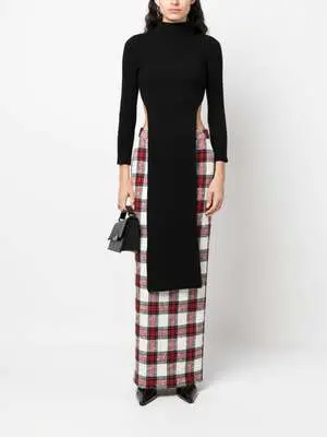 PATOU Cut-out Detail Wool Knitted Top