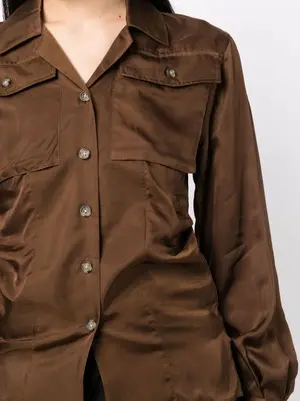 Helmut Lang Long-sleeve Satin Shirt
