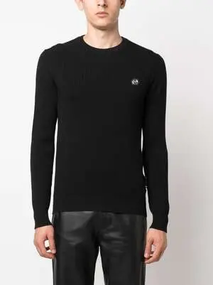 Philipp Plein Logo-plaque Merino Jumper