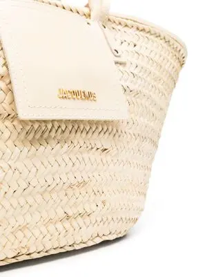 Jacquemus Le Panier Soli Tote Raffia Bag