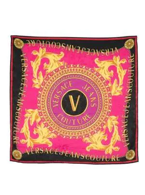 Versace Barroco-print Silk Scarf