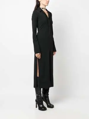 Alexander Wang Embossed Logo Midi Shirtdress
