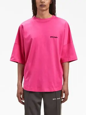 Palm Angels Embroidered-logo Crew-neck T-shirt