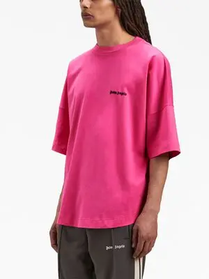 Palm Angels Embroidered-logo Crew-neck T-shirt
