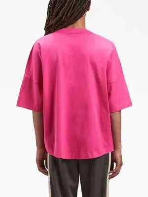 Palm Angels Embroidered-logo Crew-neck T-shirt