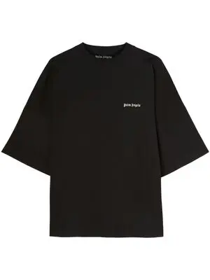 Palm Angels Logo-embroidered Cotton T-shirt