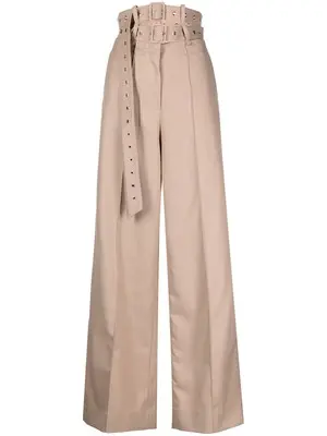 Rokh Belted Wide-leg Trousers