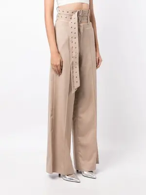 Rokh Belted Wide-leg Trousers