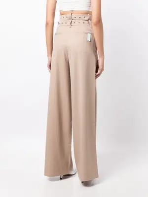 Rokh Belted Wide-leg Trousers