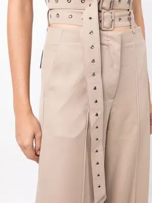 Rokh Belted Wide-leg Trousers