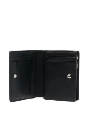 Furla Small Camelia Leather Wallet - Black