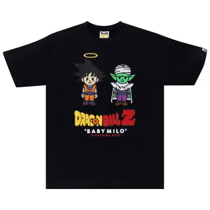 A BATHING APE X Dragon Ball Z Son Goku & Piccolo Baby Milo Tee 'black' Black