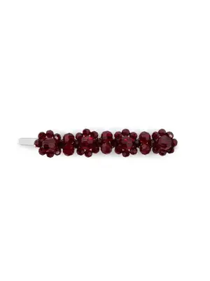 Simone Rocha Floral Hair Clip - Red