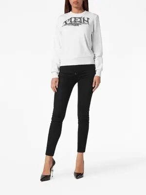 Philipp Plein Logo-embellished Sweatshirt - White